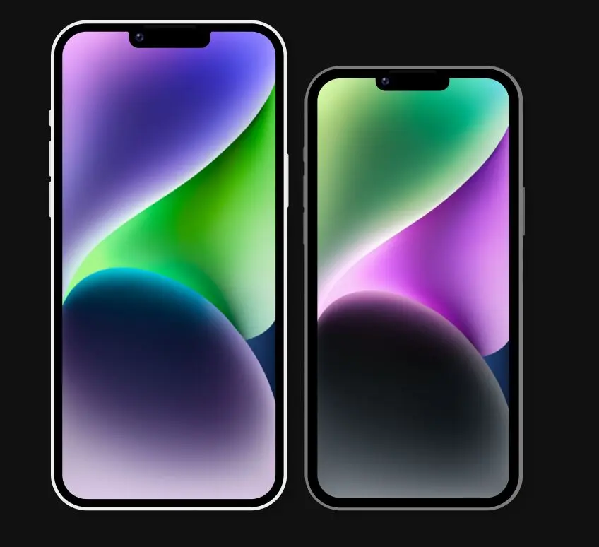 Download Free Realistic iPhone 14 & 14 Plus Mockup - Free Figma, Figma ...