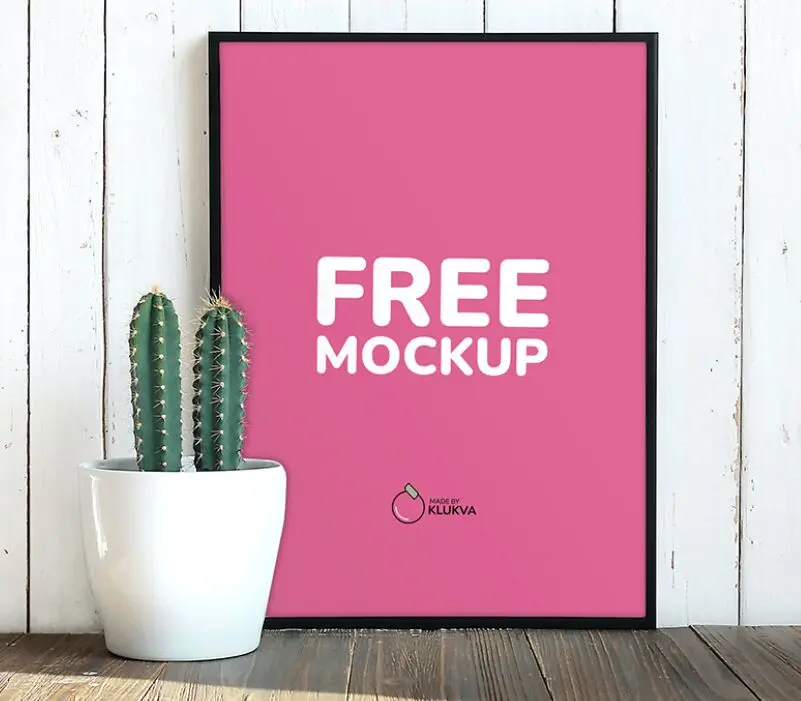 Download Free Photo-realistic Picture Frame PSD Mockup - Free PSD Mockups