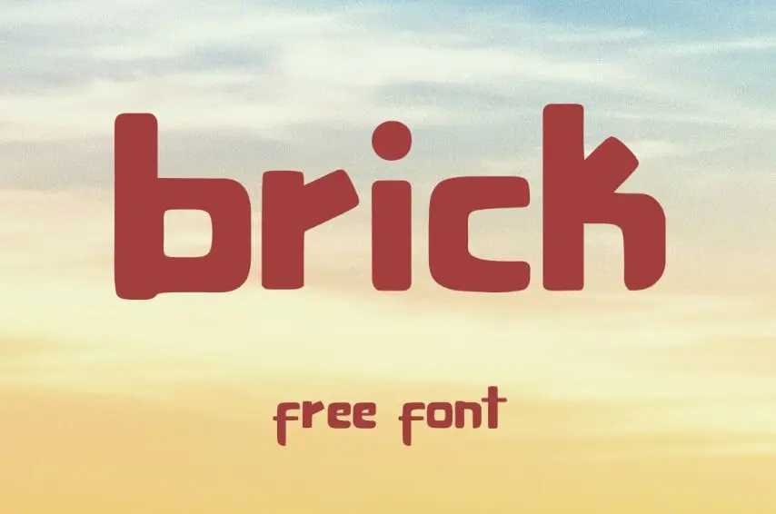 Download Free BRICK Font - Free Fonts