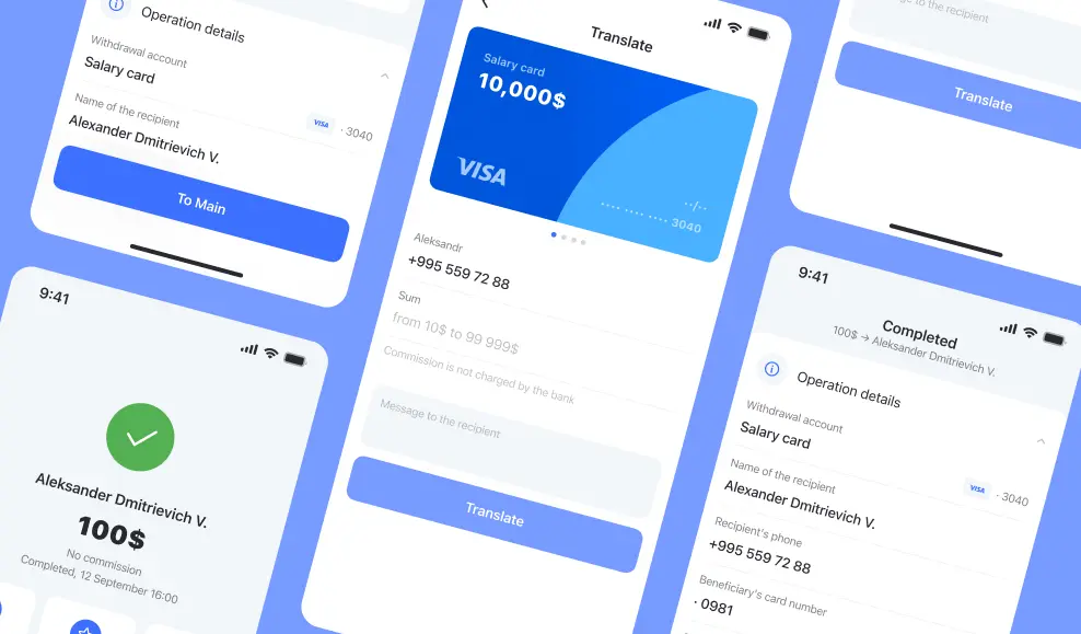 Download Free Minimal Banking Money Transfer App Design Figma - Free Figma, Mobile UI