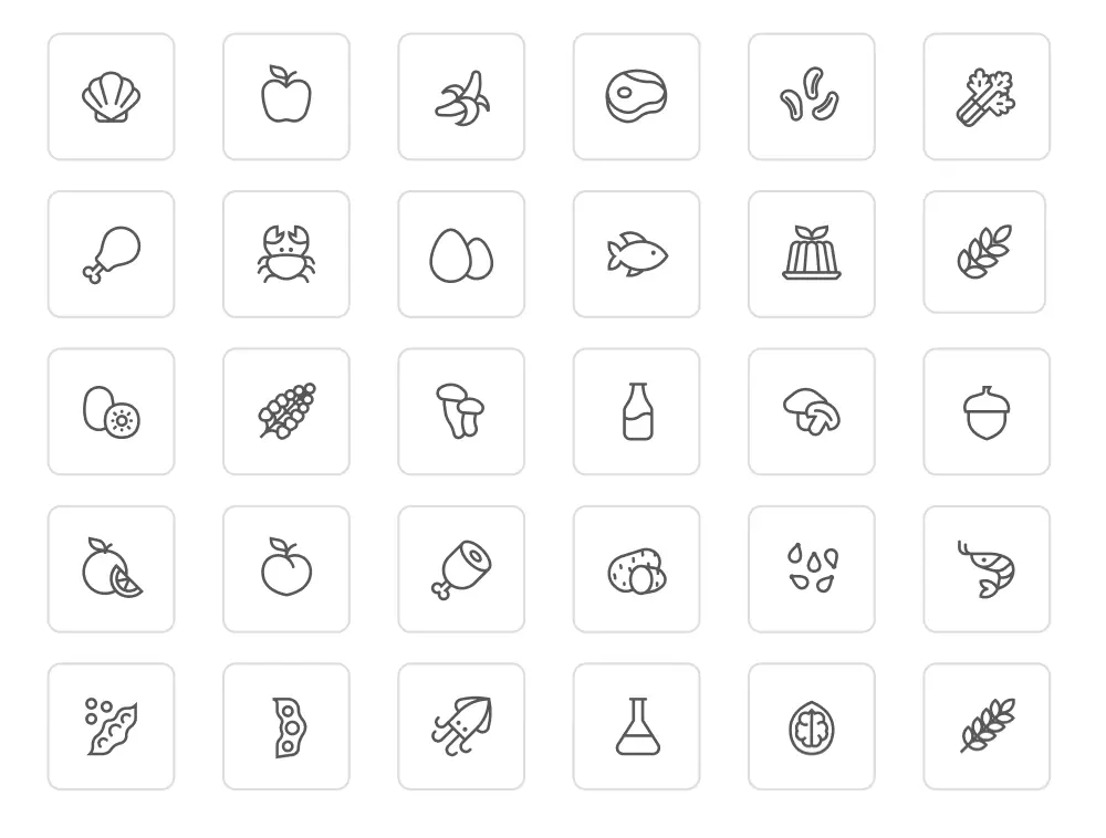 Download Free 30 High Quality Food Line Icons Figma - Free Figma, Food ...