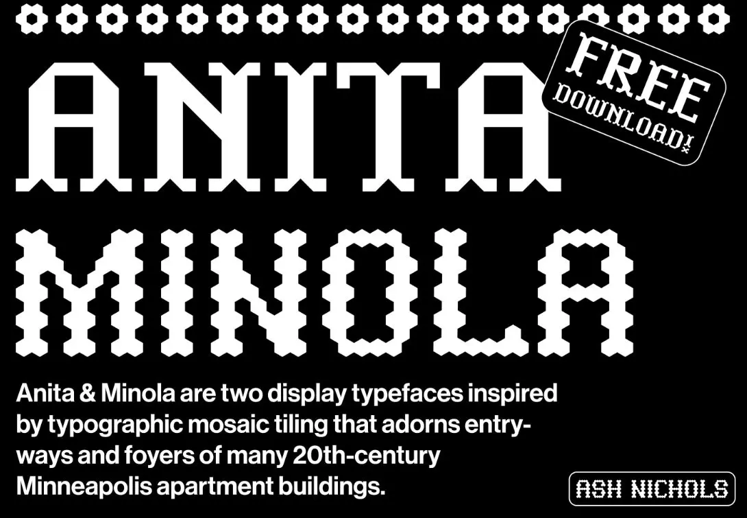 Download Free ANITA & MINOLA Display Font - Free Fonts