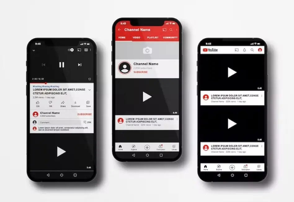 Download Free 4 YouTube Mockups PSD - Free PSD Mockups