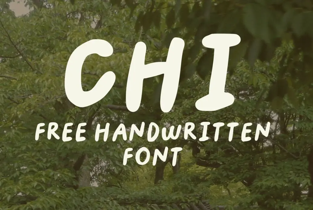 Download Free Chi Handwritten Font - Free Fonts