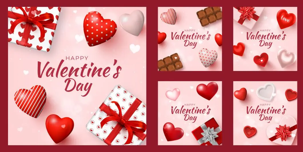 Download Free Happy Valentine's Day Design Kit Vector - Free ...