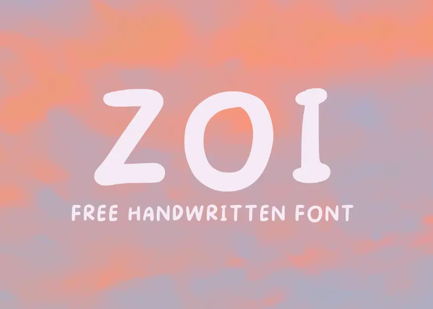 Download Free Zoi Handwritten Font - Free Fonts