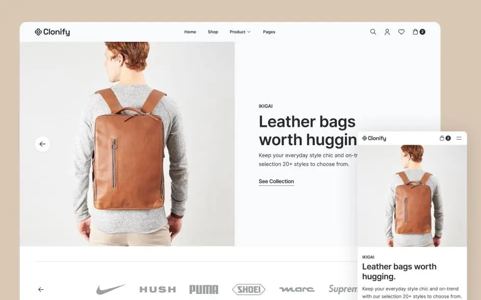 Download Free Clean E-commerce Homepage Template Figma - Free Figma