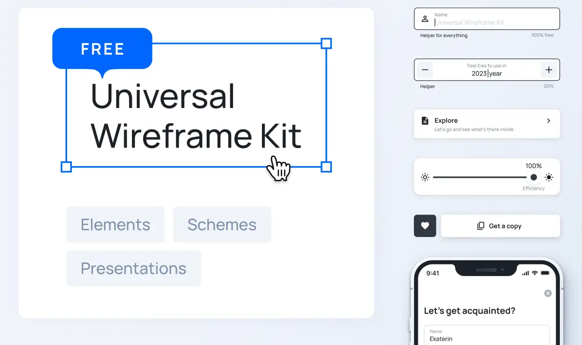 Download Free Universal Wireframe Kit Figma - Free Web UI Kits