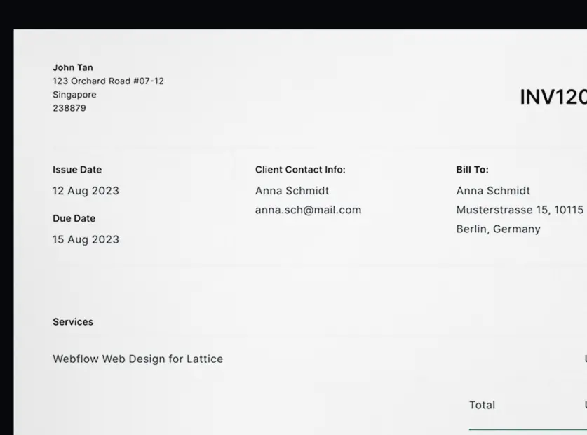 Download Free Professional-looking A4 Invoice Template Figma - Free Figma