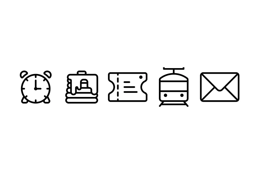 Download Free 25 Minimal Commute Icons Figma - Free Figma