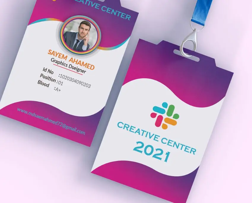 Id Card Psd Template