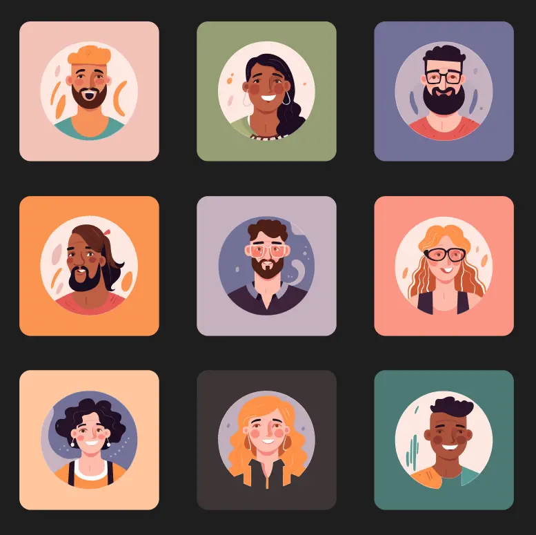 Download Free 9 People Avatars In Figma - Free Figma