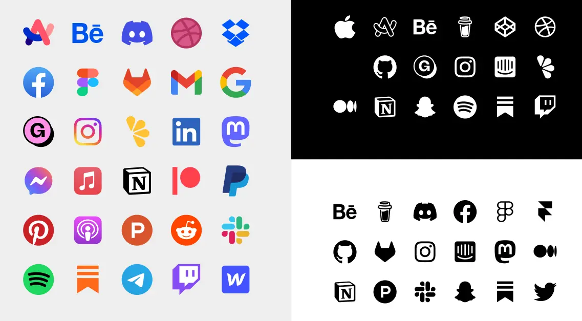 Download Free 45+ Brand & Social Media Icons Figma - Free Figma, Social Icons