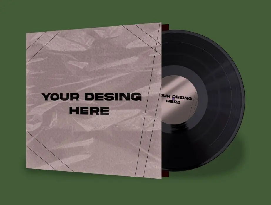 Download Free Vinyl Album Cover Mockup PSD - Free PSD Mockups