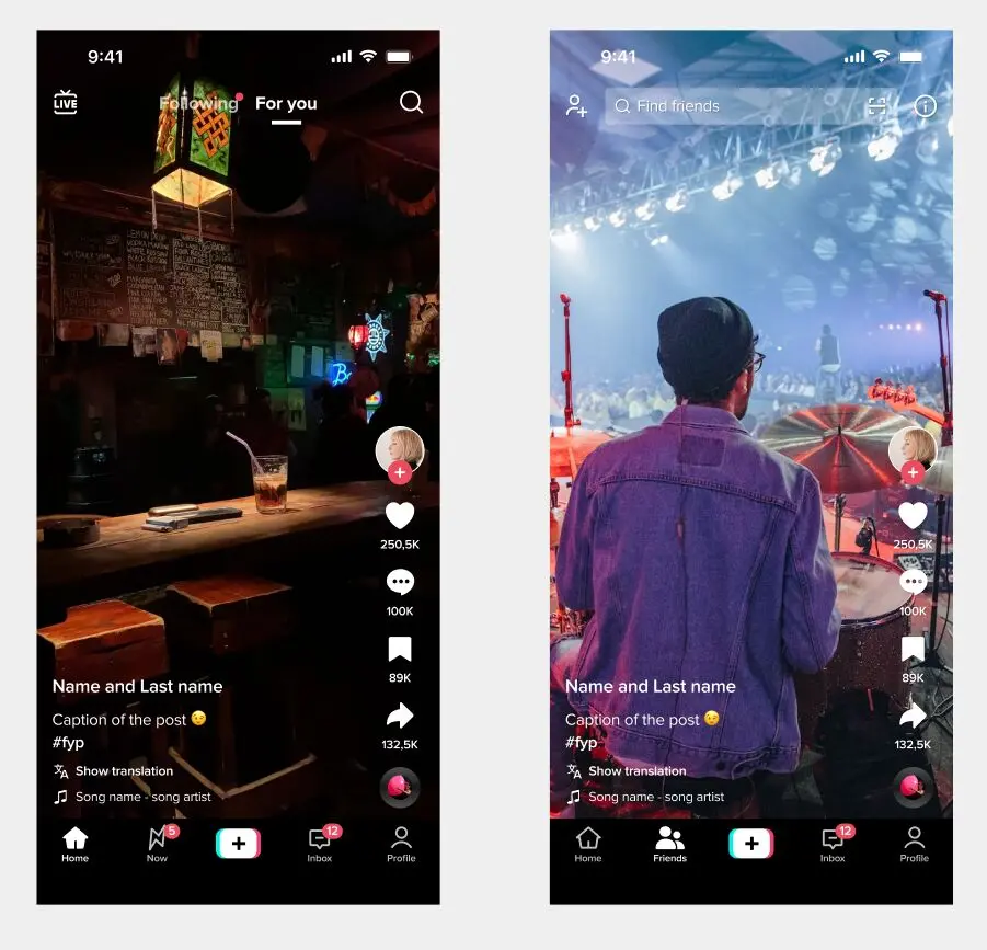 Download Free TikTok 2023 UI Kit Figma - Free Figma, Mobile UI