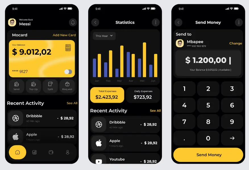 Download Free The Finance Mobile App UI KIT - Free Figma, Mobile UI Download Free The Finance Mobile App UI KIT - Free Figma, Mobile UI