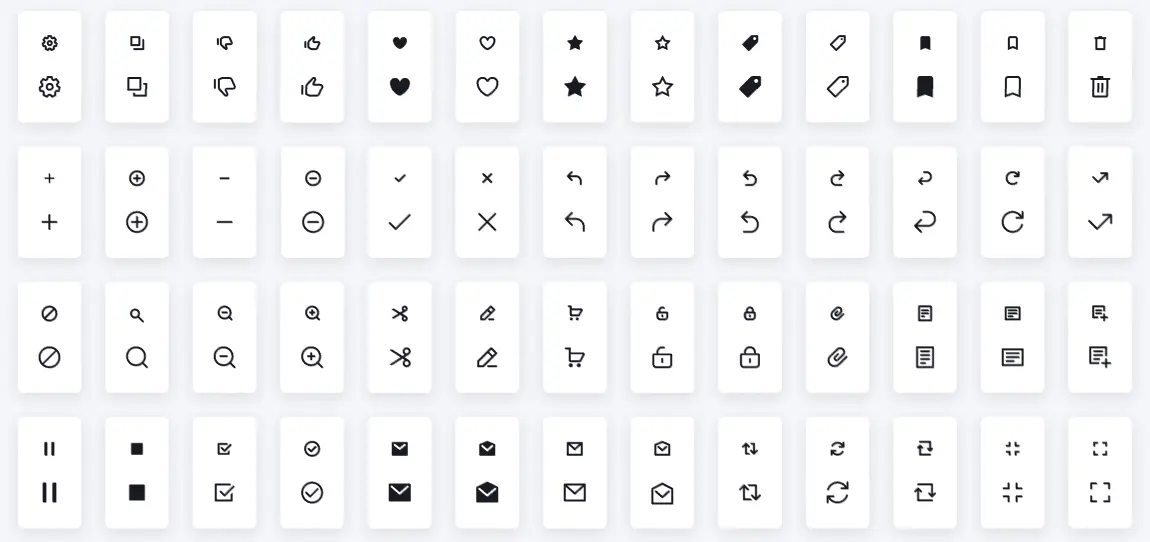 Download Free 256+ Minimal UI Icons Figma - Free Figma, Web Icons