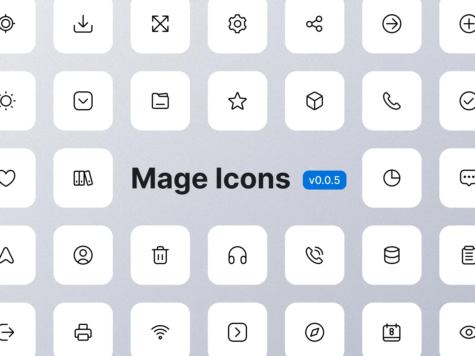 Download Free Mage UI/UX Icons Pack - Free Web Icons