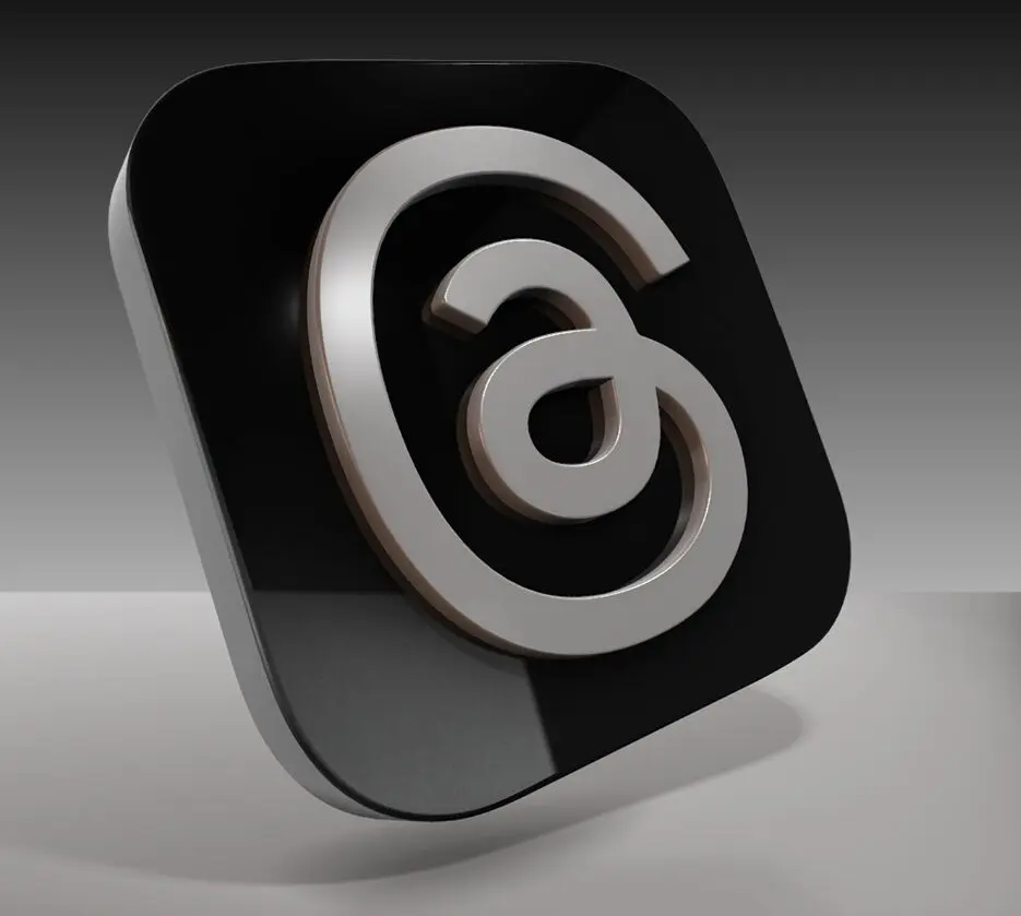 Download Free 3D Threads App Logo PSD - Free Social Icons