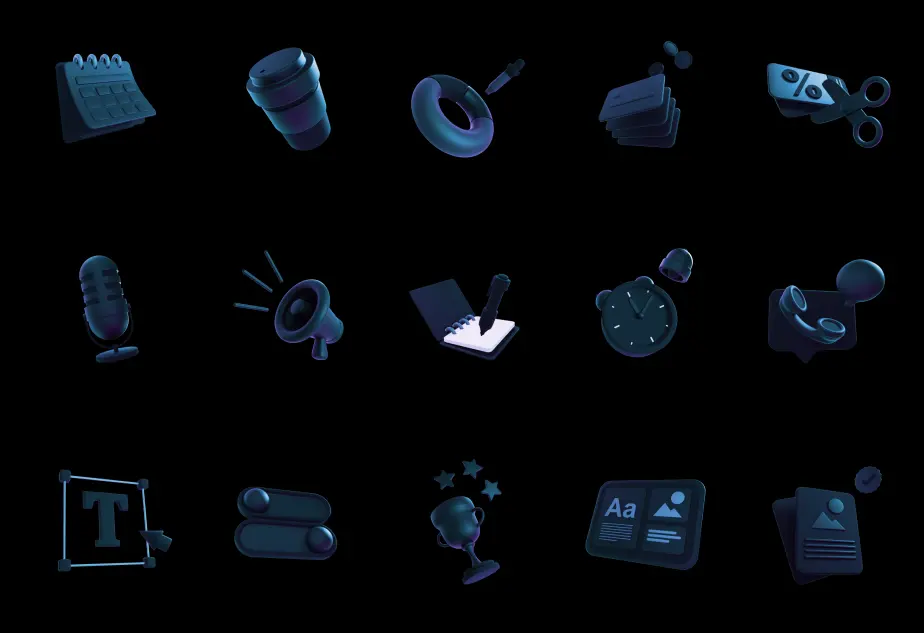 Download Free 26 Unique 3D Icons Figma - Free Figma