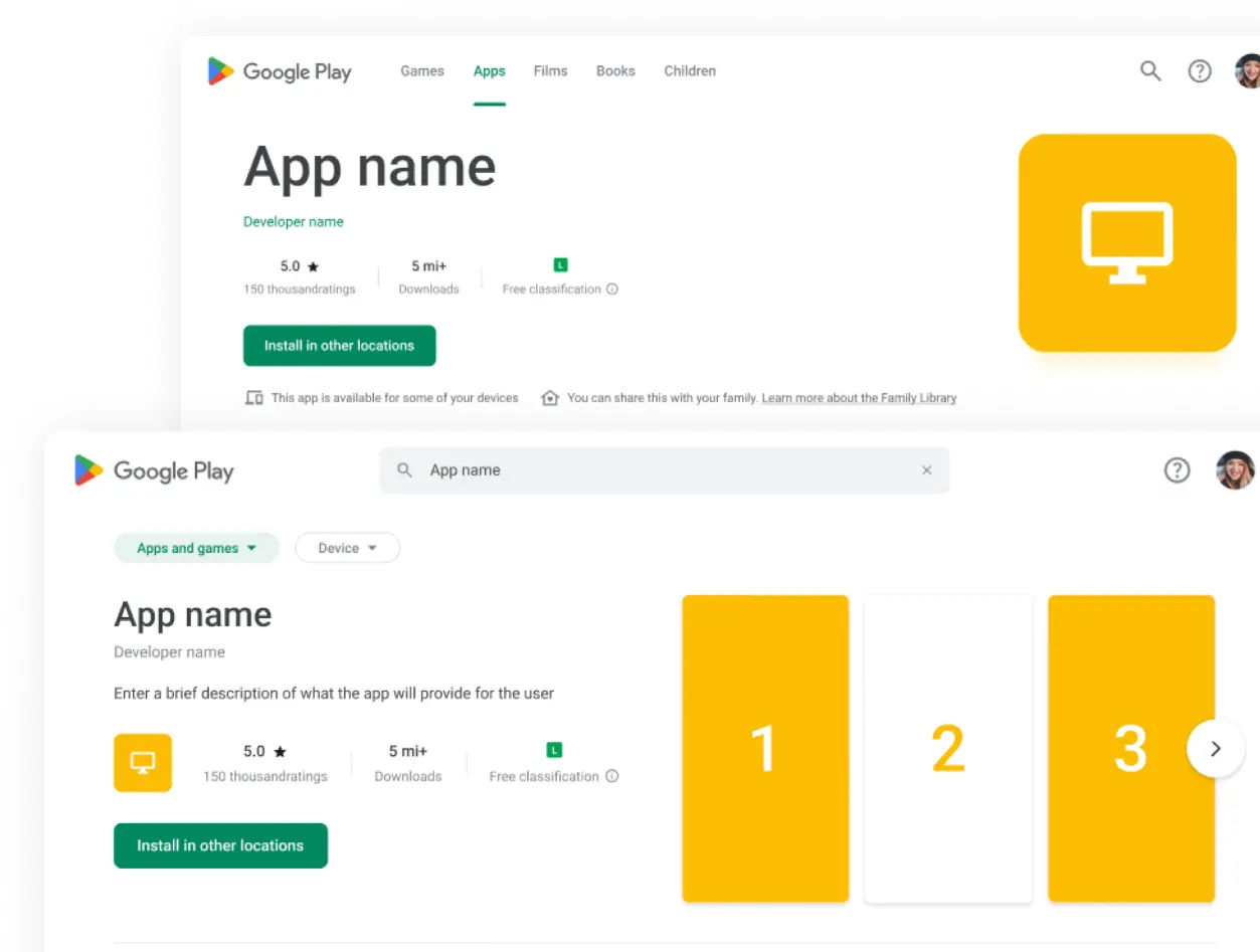Download Free Google Play Store 2023 Mockup Figma - Free Figma Mockups