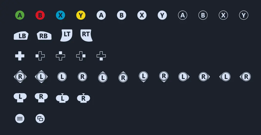 Download Free Xbox Controller Icons Pack Figma - Free Figma