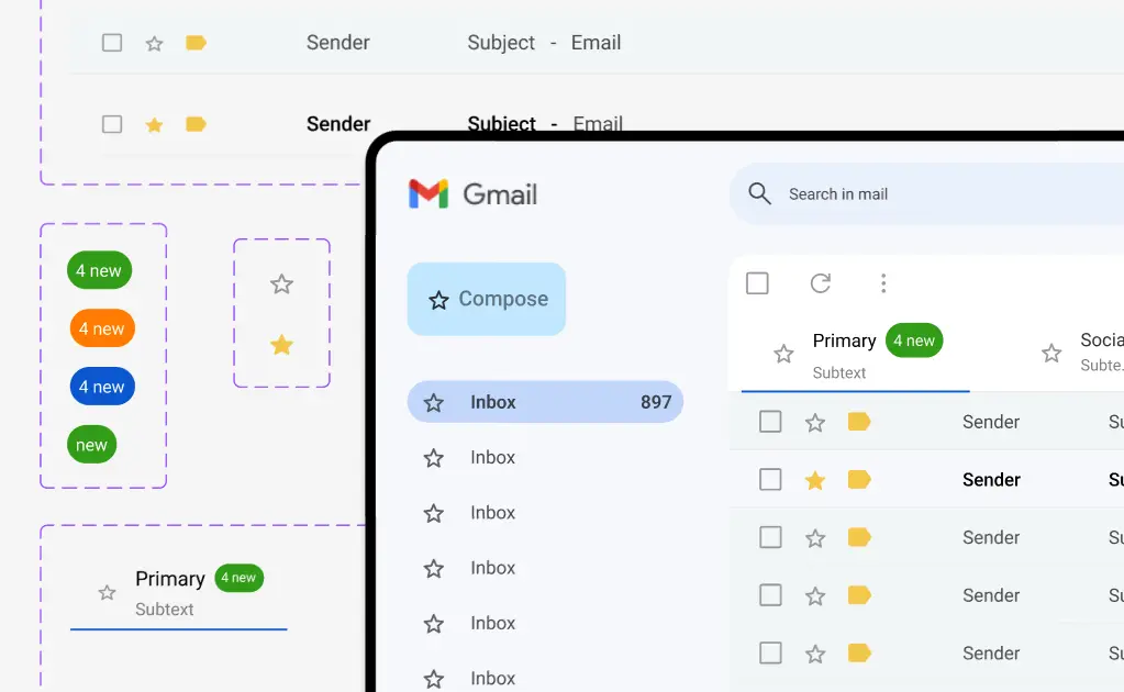 Download Free Gmail Web Template Figma - Free Figma