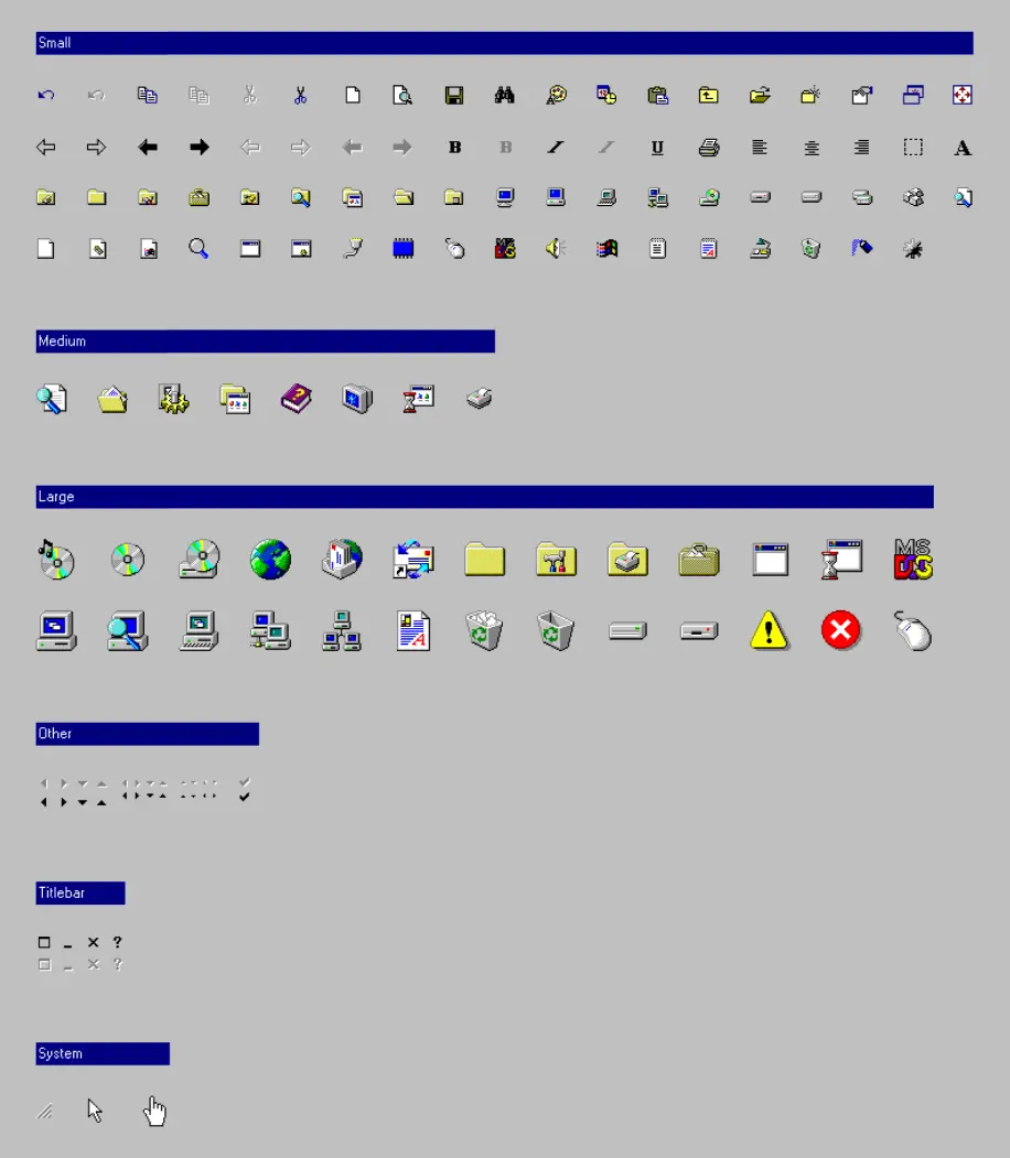 Download Free Retro Windows 95 UI Design System Figma - Free Figma