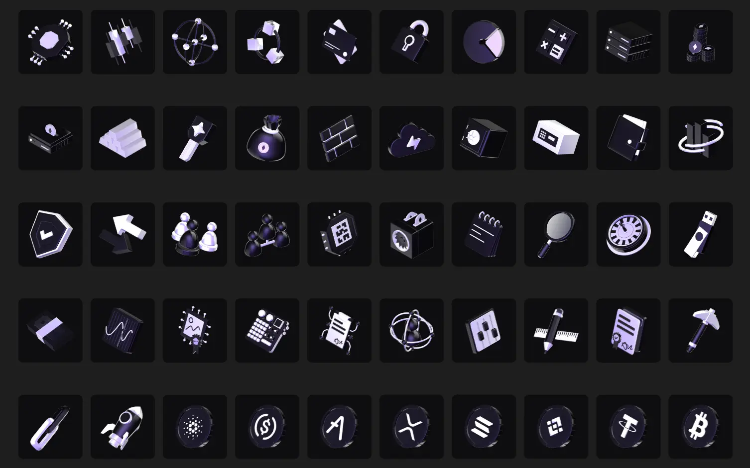 Download Free 50 Well-designed Fintech 3D Icons - Free Figma, Web Icons