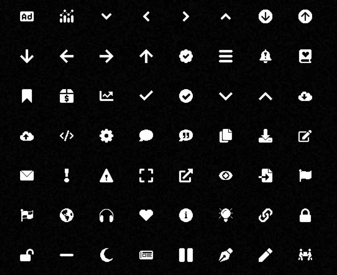Download Free 140+ Pixelated Vector Icons - Free Web Icons