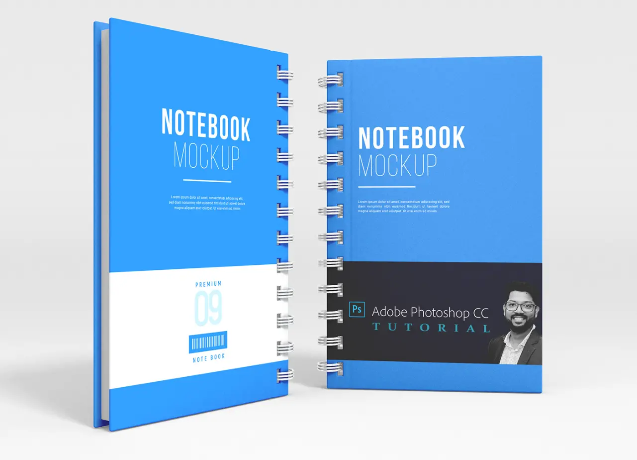Download Free Spiral-bound Notebook PSD Mockup - Free PSD Mockups