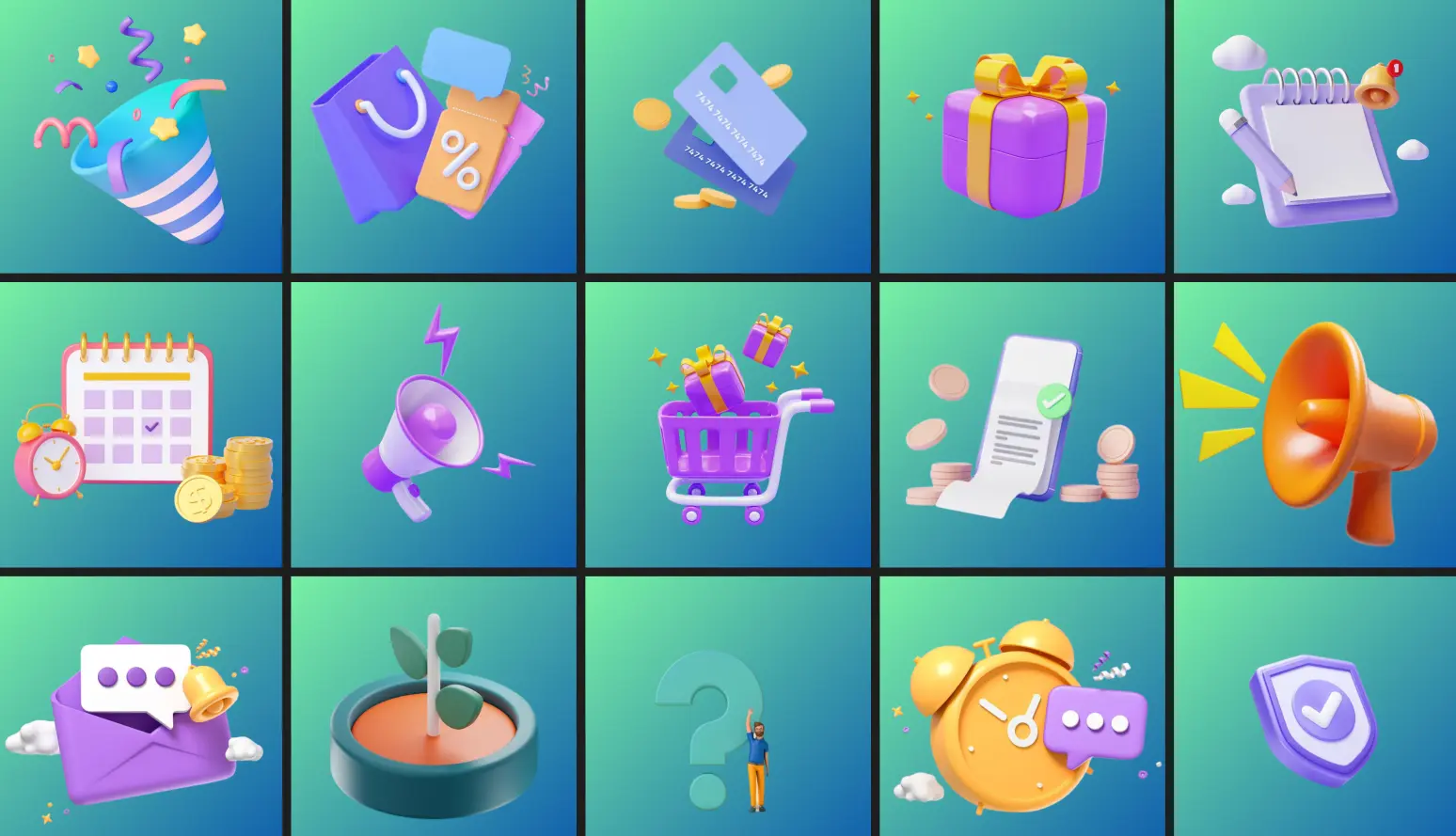 Download Free 20+ E-commerce 3D Icons Figma - Free Business Icons, Figma