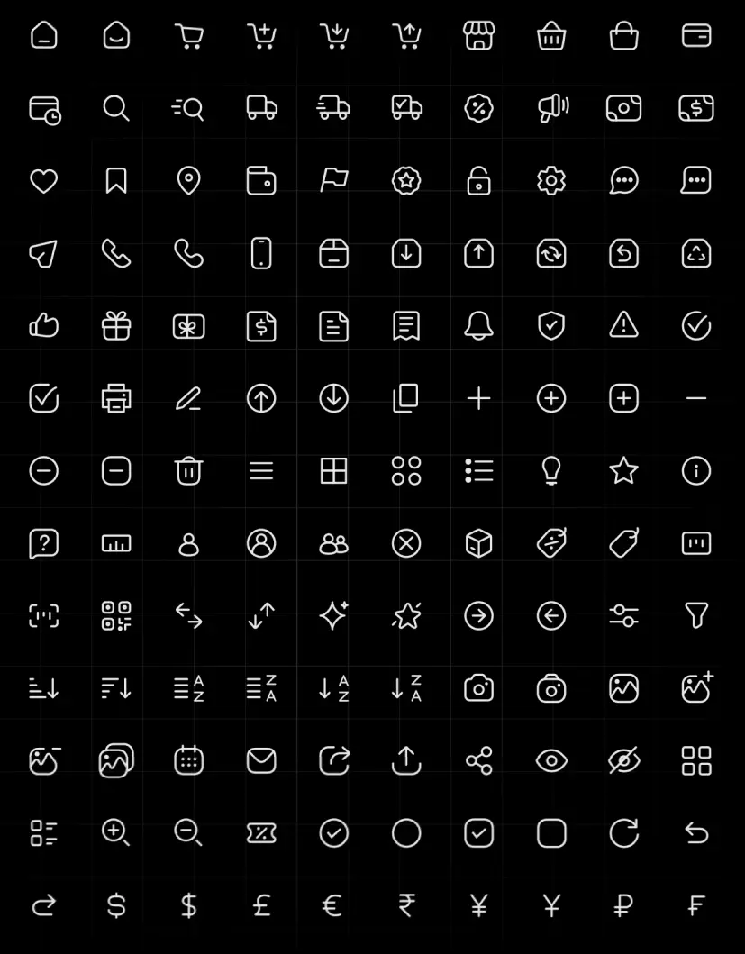 Download Free 140+ E-commerce Stroke Icons Pack Figma - Free Business Icons