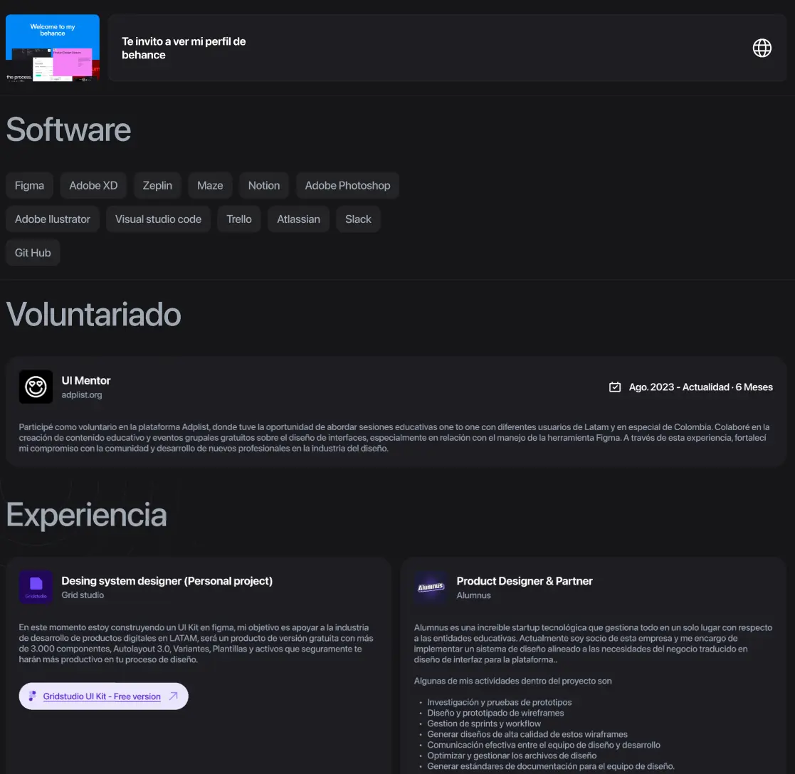 Download Free UI Designer Resume Template Figma - Free Figma