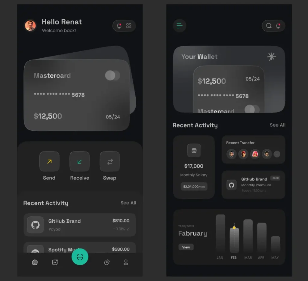 Download Free Bankist Mobile App UI Kit Figma - Free Figma, Mobile UI