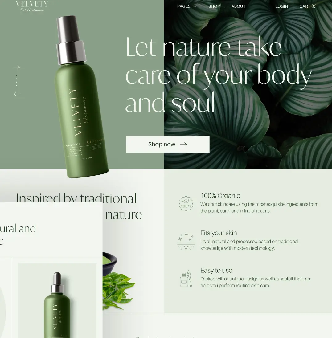 Download Free Elegant Web UI Kit For Beauty and Wellness Websites ...