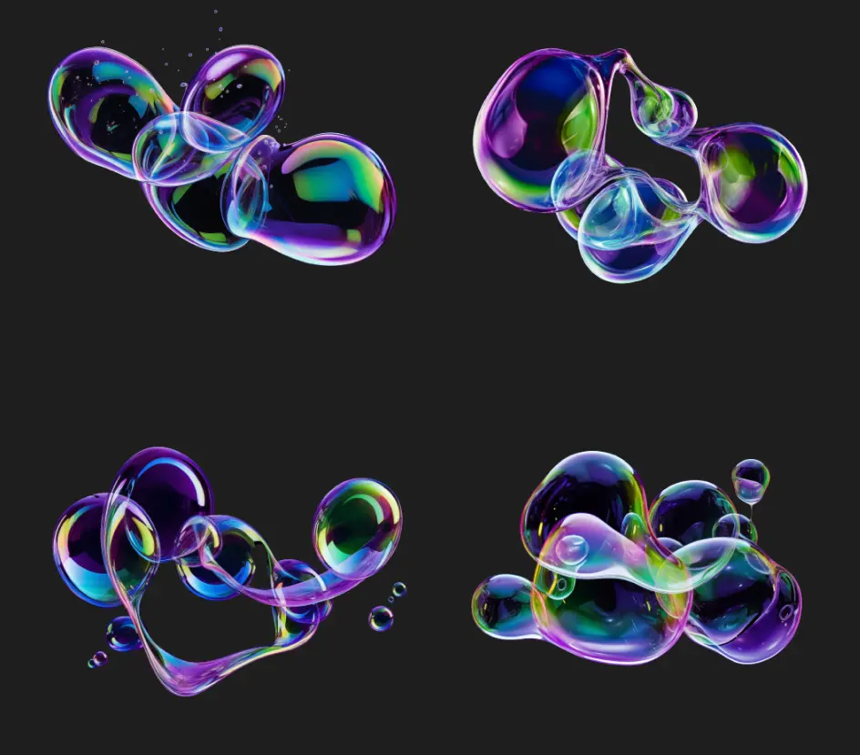 Download Free 4K-quality Abstract Bubble Shapes Pack - Free Figma