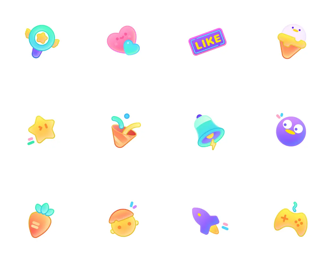 Download Free 12 Fun Icons in Figma - Free App Icons, Figma