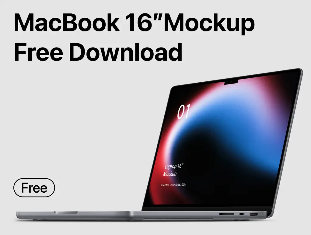 Download Free MacBook Pro 16" Mockup: 5 Angles for Your Designs - Free ...