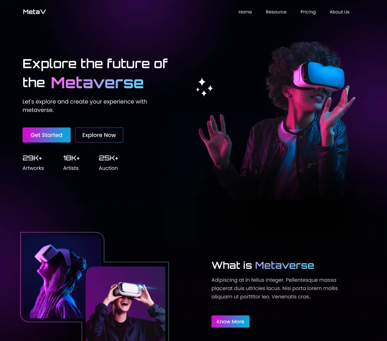 Download Free Metaverse Web UI Kit In Figma - Free Figma, Recommended ...