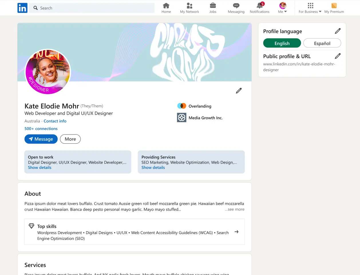 Download Free LinkedIn Desktop & Mobile Figma Mockup