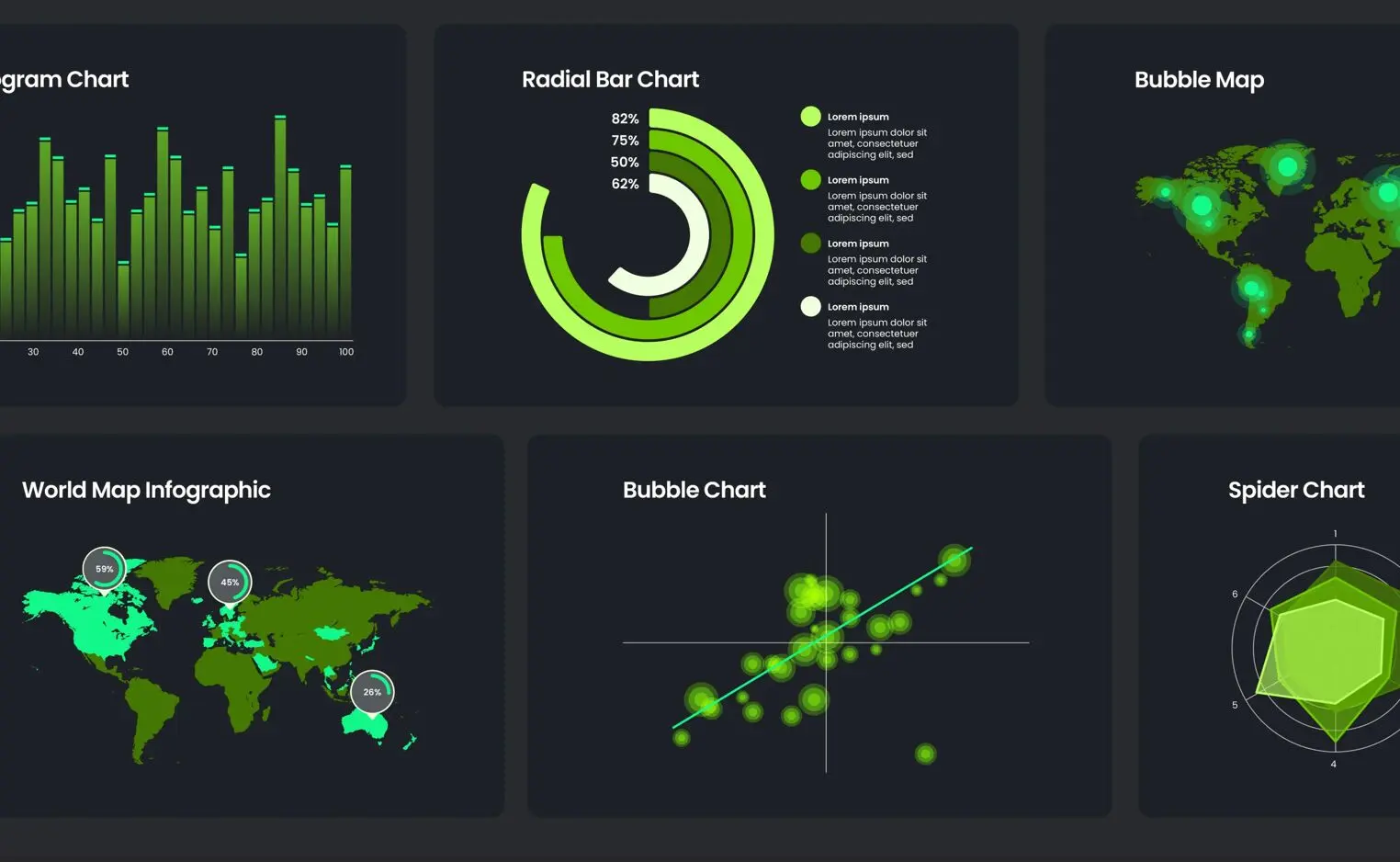 Download 10+ Free Dark Green Chart and Infographic Templates