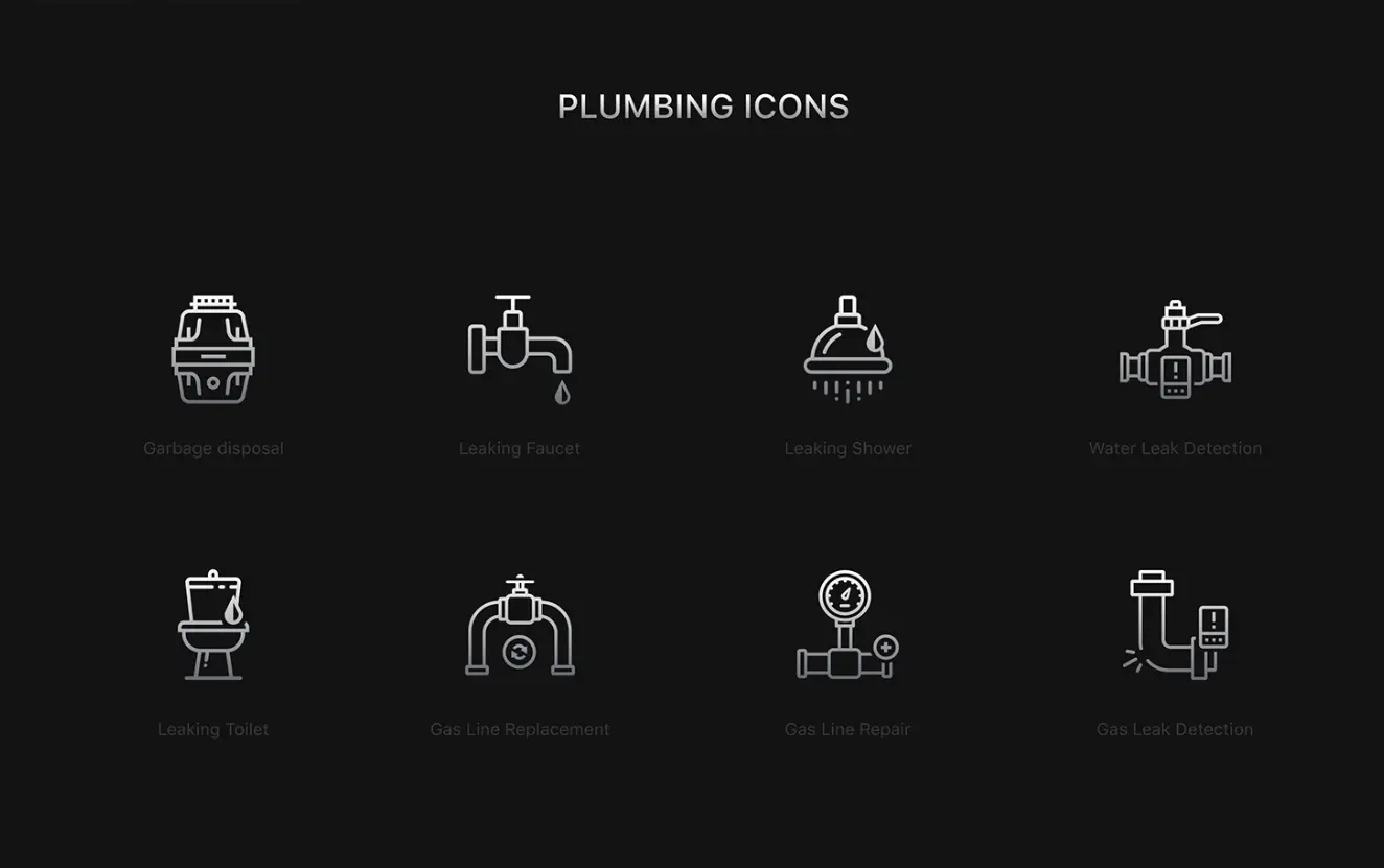 Download Free Vector Plumbing Icon Set (AI) - Free Vector Icons