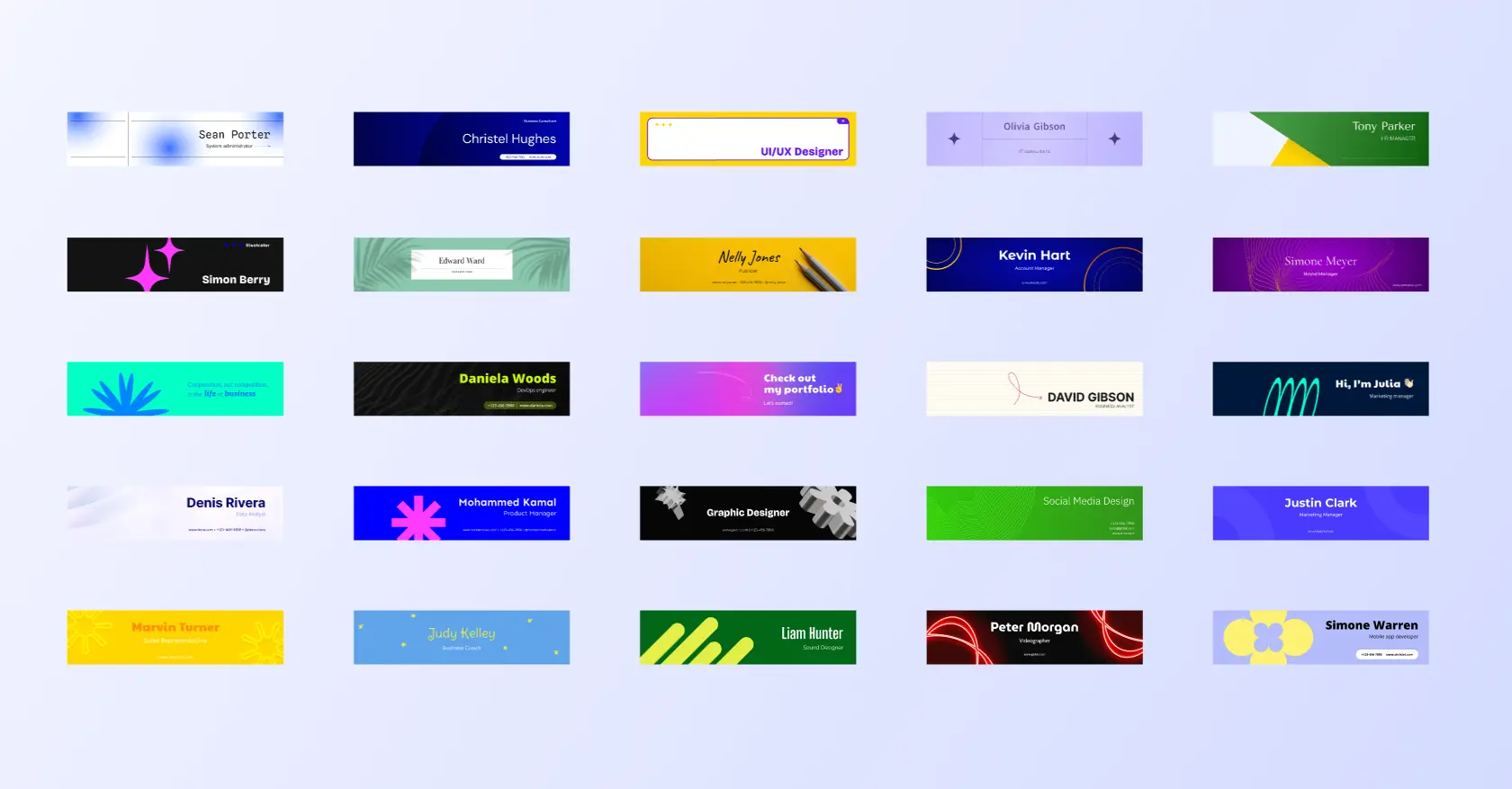 Download 25 Free Unique LinkedIn Cover Templates - Free Figma