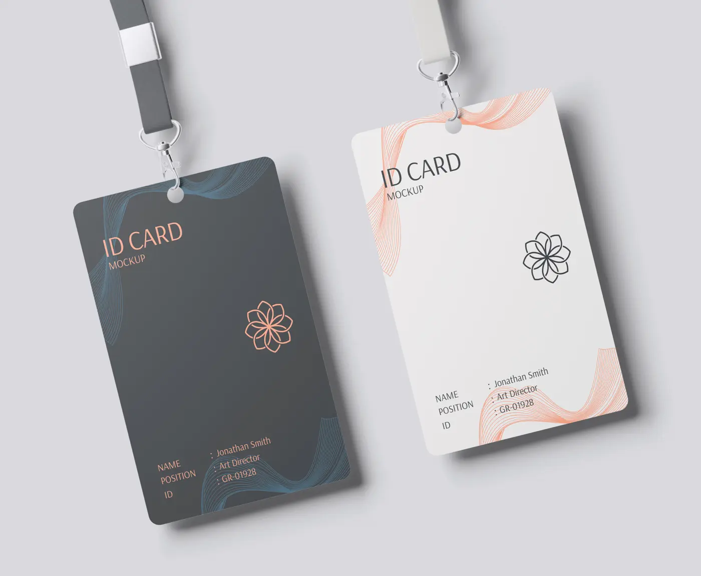 Download 4 Free ID Card Mockups PSD