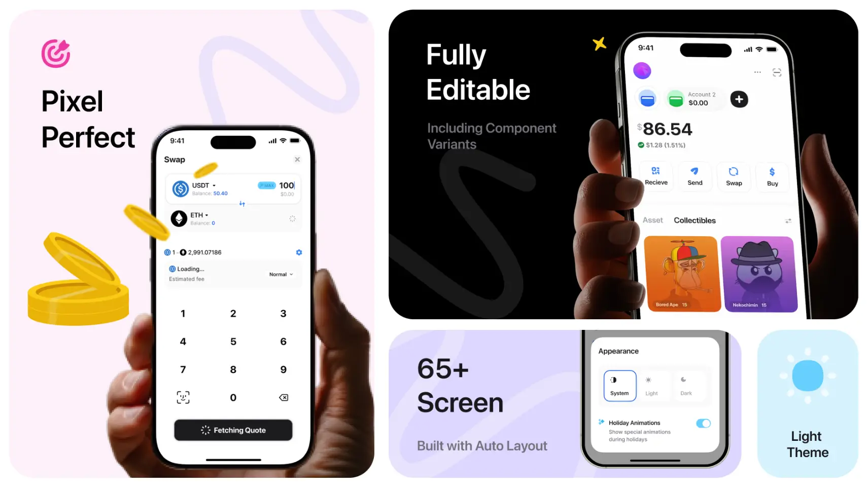 Download Free Ghost Crypto Wallet App UI Kit for Web3 Design