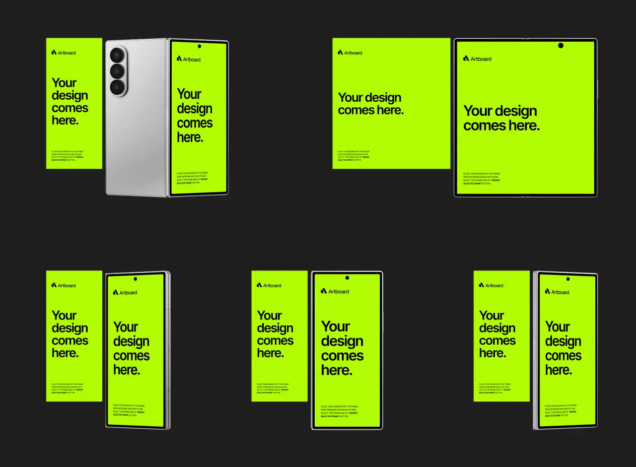 Download Free Samsung Galaxy Z Fold Mockup for Figma