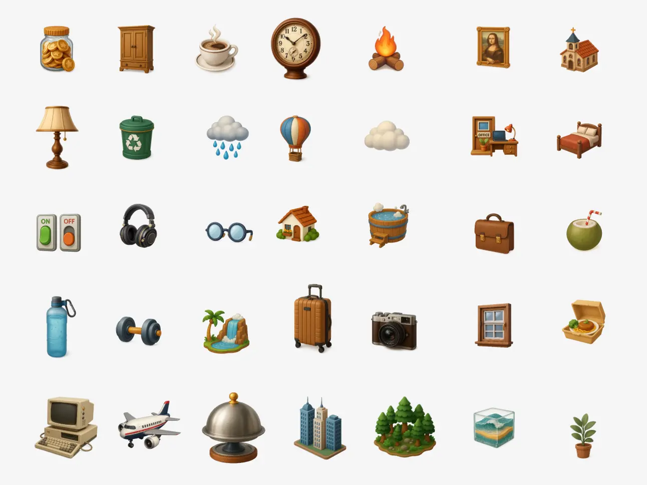 Download 45 Free Airbnb-style 3D Icons