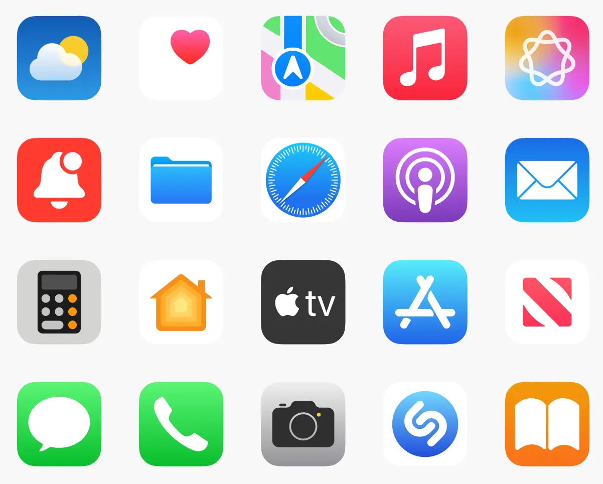 Download Free 175+ Vector App Icons for iOS & Android (Figma) - Free ...