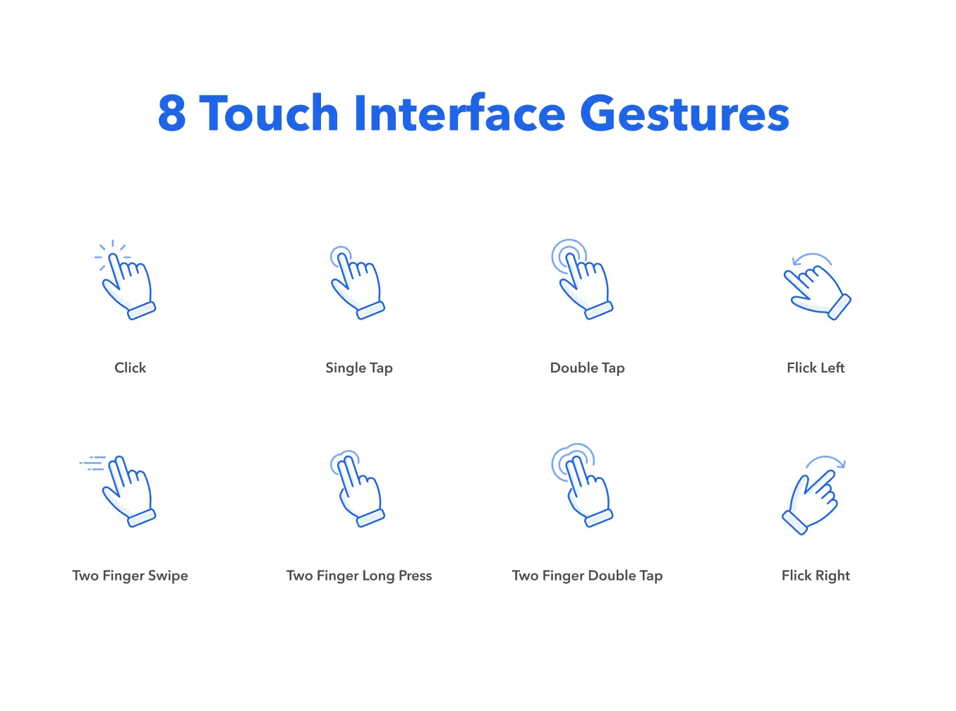 Download 8 Free Touch Interface Gesture Vector Icons